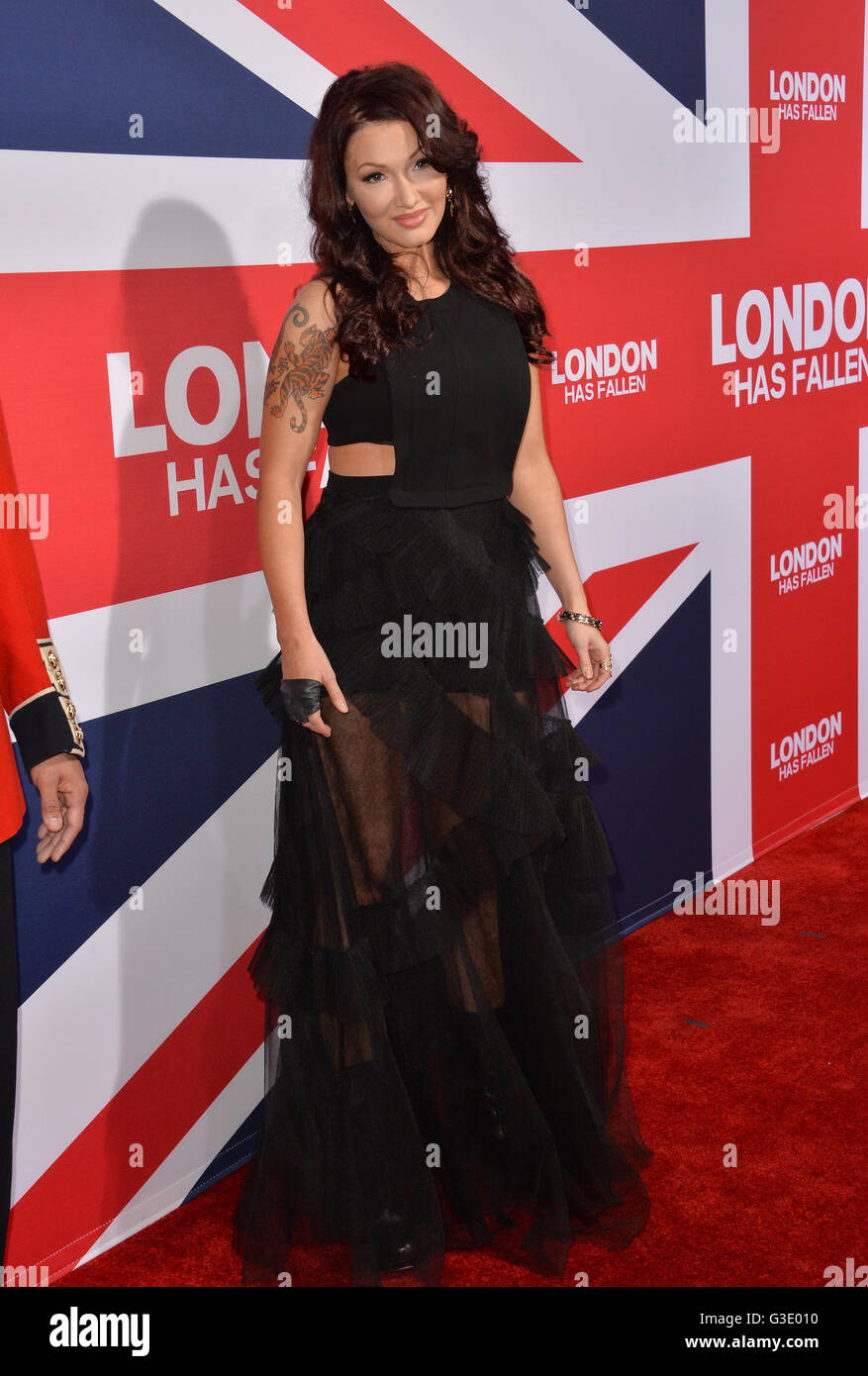 LOS ANGELES, CA - MARCH 1, 2016: Actress & singer Emii at the Los ...