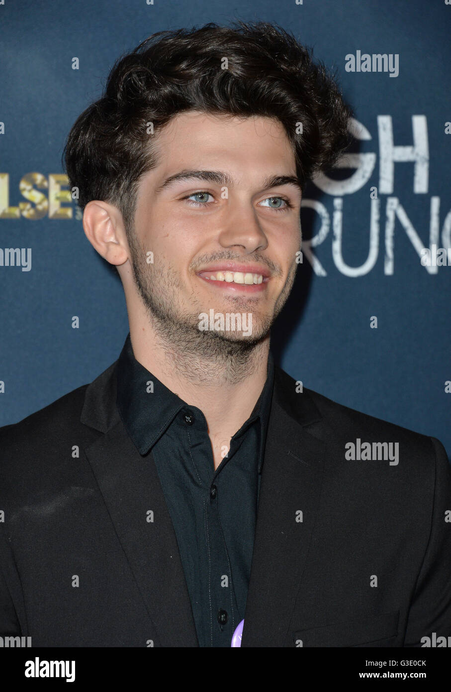 LOS ANGELES, CA - MARCH 29, 2016: Singer Chris Burkich at the premiere ...