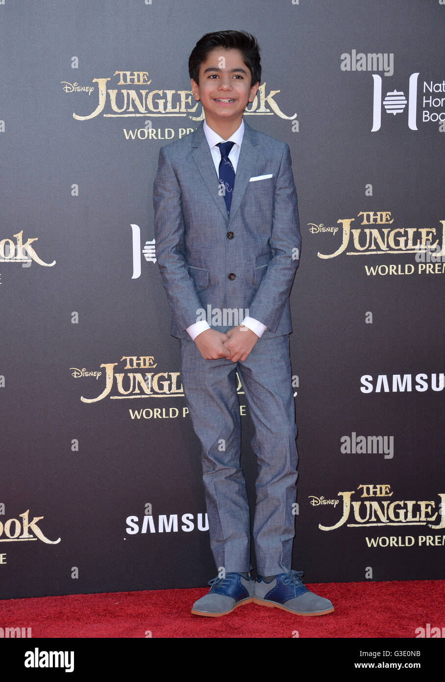 Neel sethi the jungle book world premiere los angeles hi-res stock ...