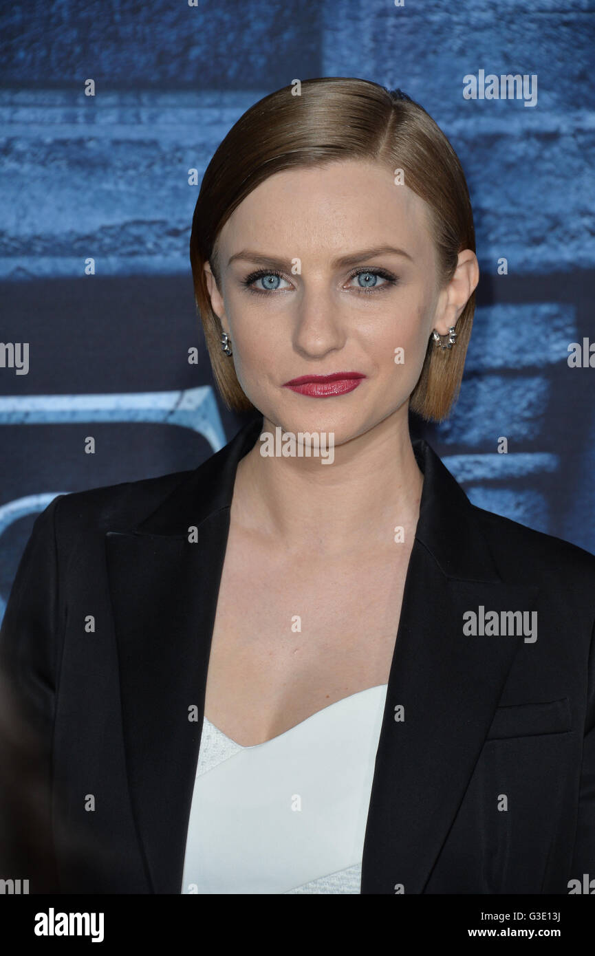 LOS ANGELES, CA. April 10, 2016: Actress Faye Marsay at the season 6 ...