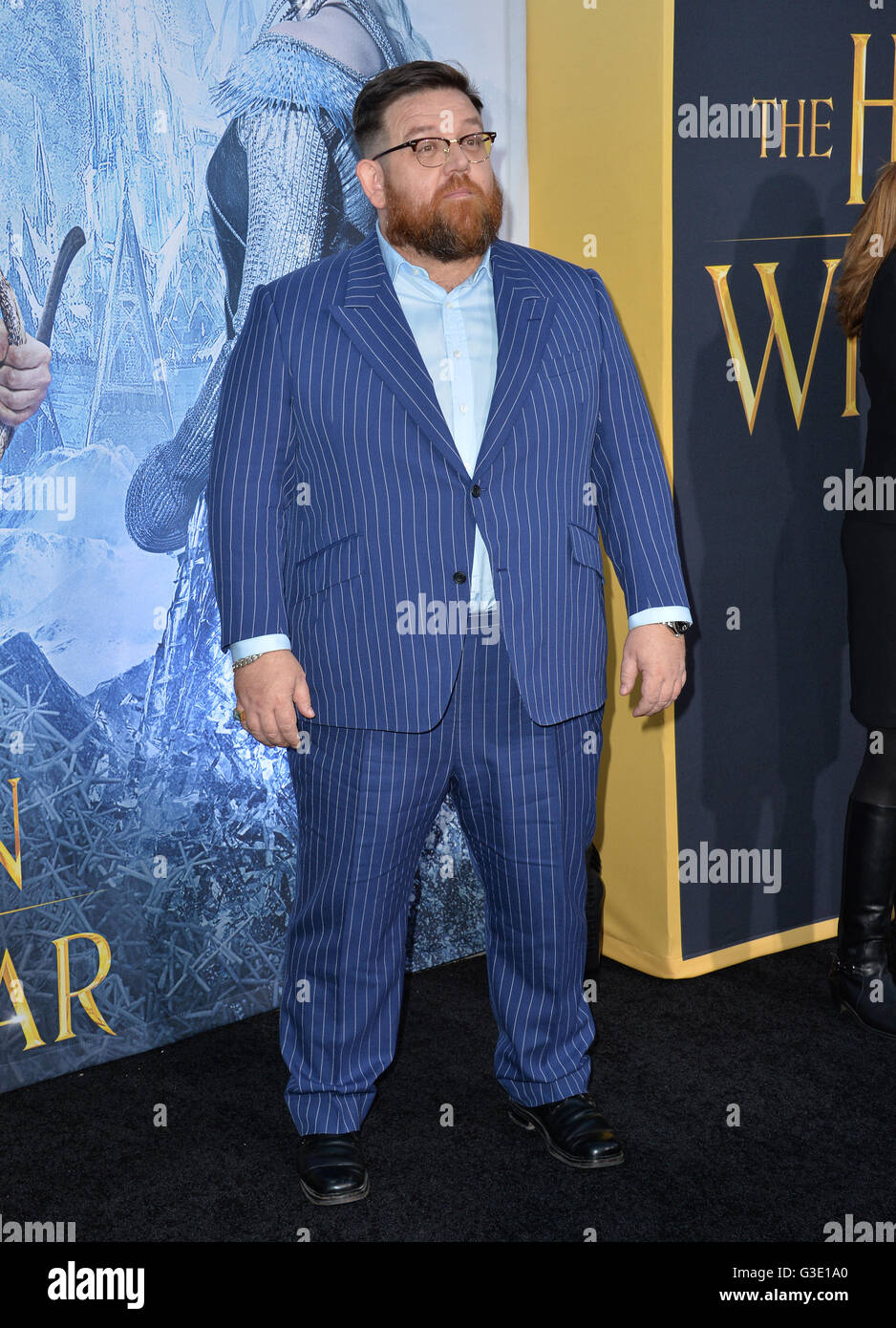 LOS ANGELES, CA. April 11, 2016: Nick Frost at the US premiere of "The ...
