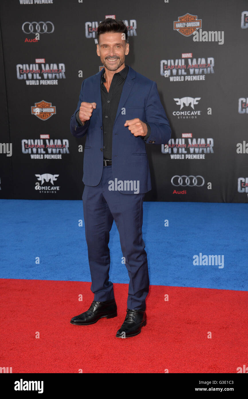 LOS ANGELES, CA. April 12, 2016: Actor Frank Grillo at the world ...