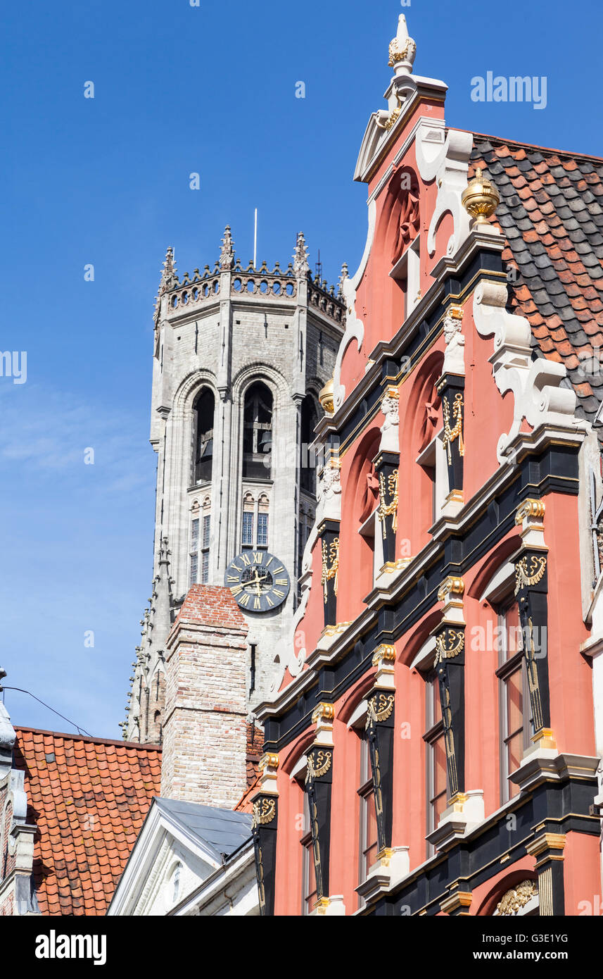 Bruges Belfry Clock Tower Belgium Stock Photo - Alamy