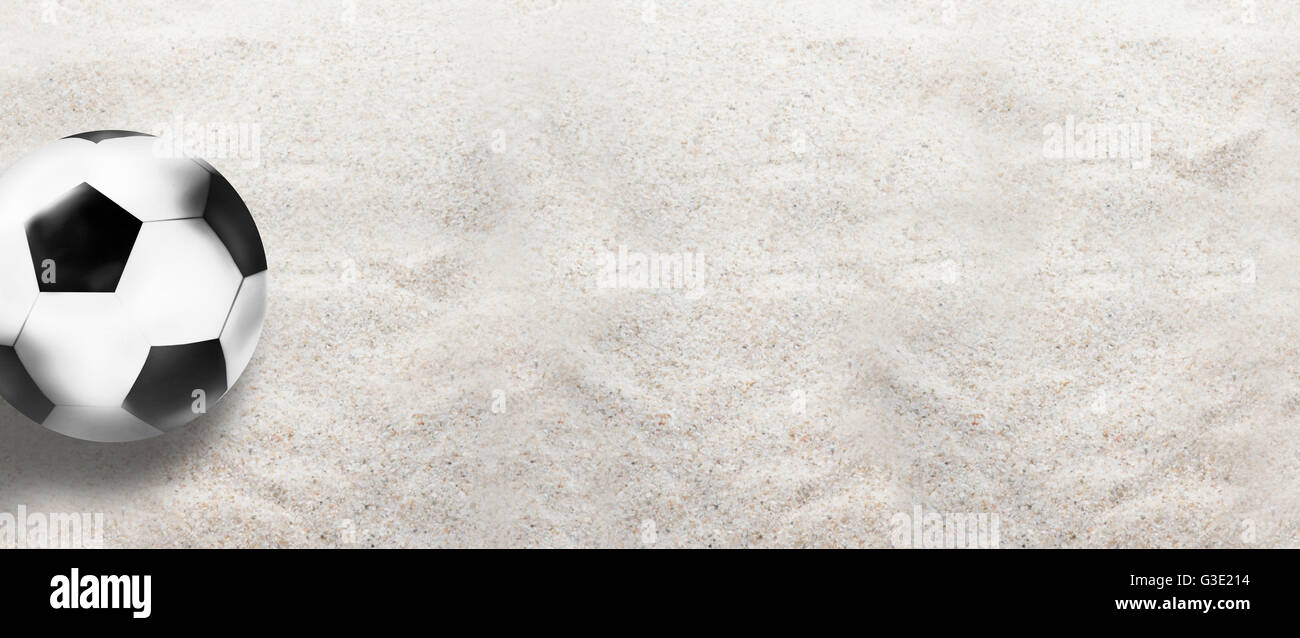 football soccer sand background 3d design Stock Photo - Alamy