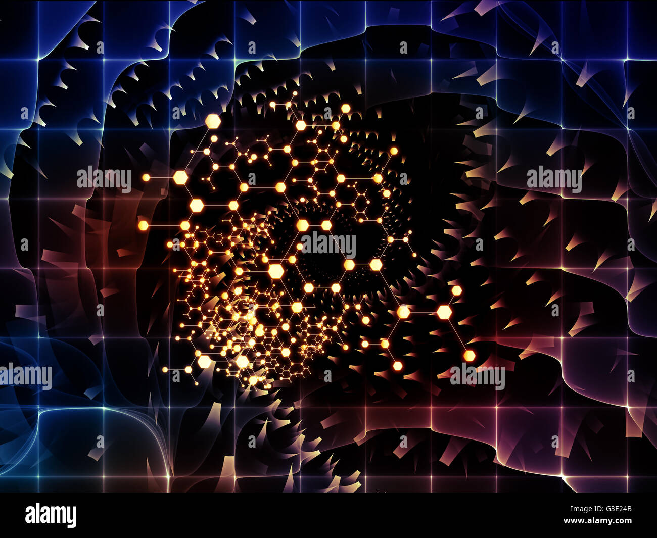Molecular Swirl series. Background design of molecules and ...