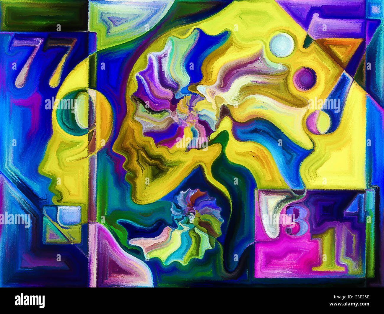 Life Geometry series. Interplay of human profile and geometric design ...