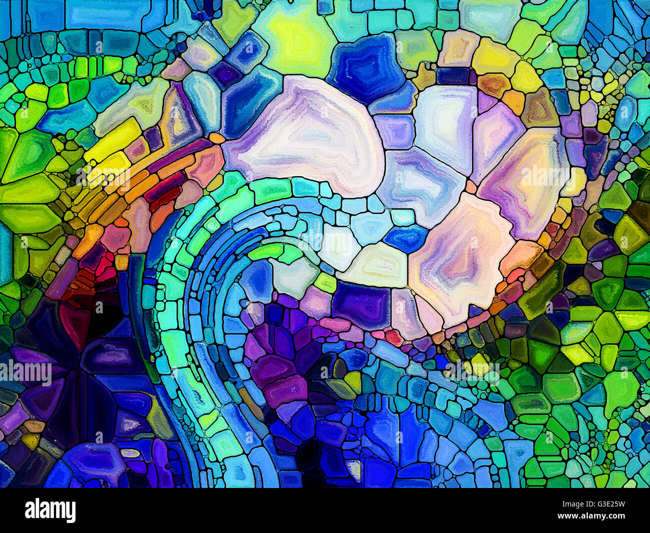 Interaction of Colors series. Colorful design patterns for background ...