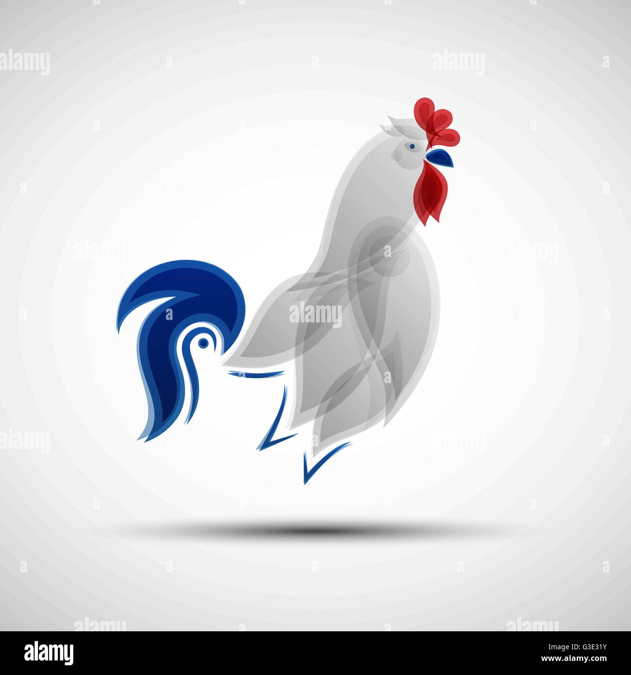 Stylized Rooster Vector
