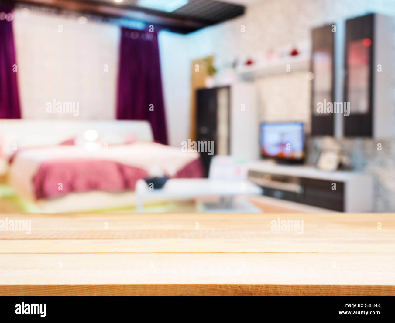 Blurred living room background furniture hi-res stock photography and ...