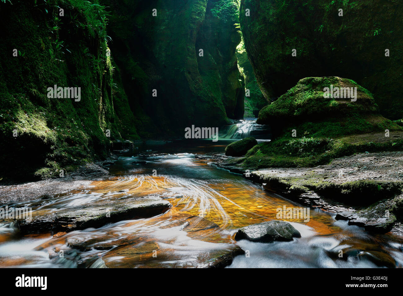 The Devil's Pulpit in Finnich Glen near Killearn, Loch Lomond, Scotland ...