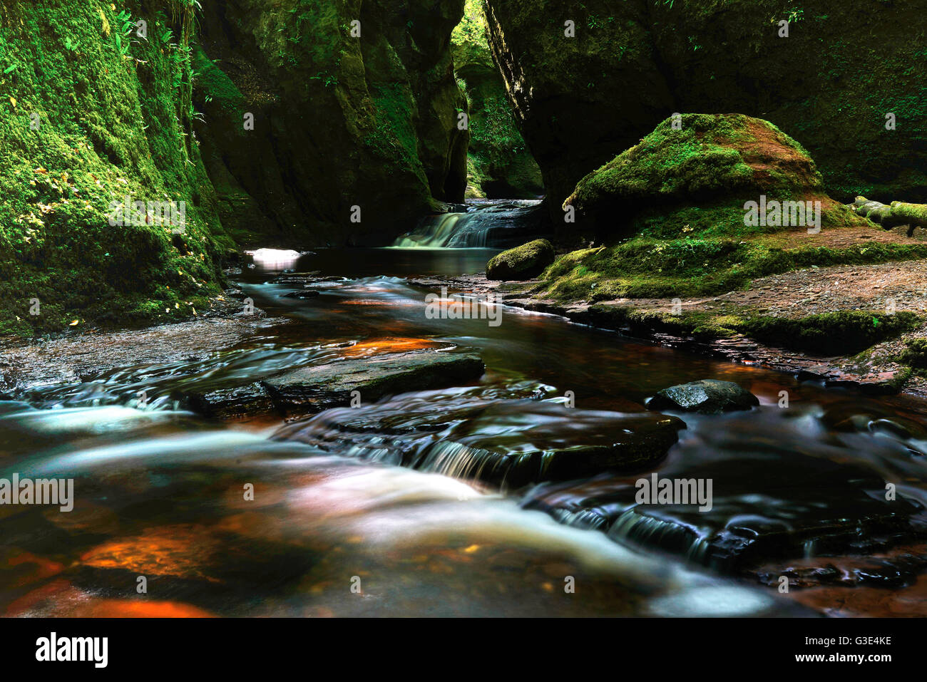 The Devil's Pulpit in Finnich Glen near Killearn, Loch Lomond, Scotland ...