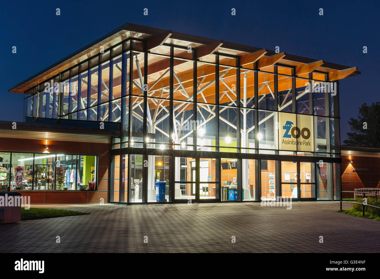 Entrance to zoo in Assiniboine Park; Winnipeg, Manitoba, Canada Stock Photo - Alamy
