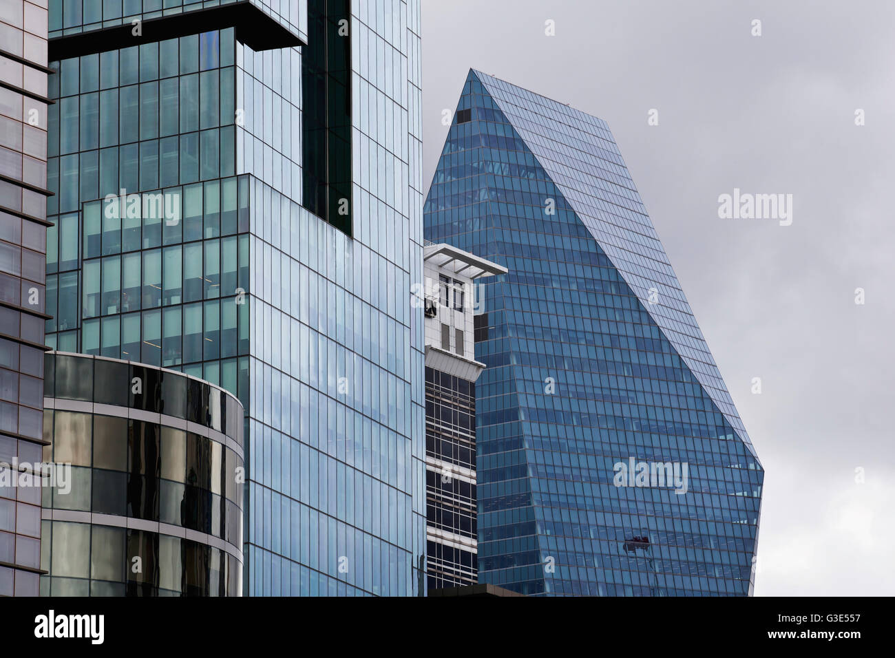 Modern buildings and skyscrapers in the Levent business district ...