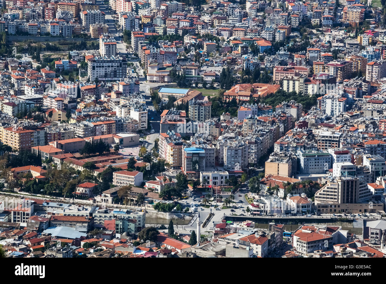 Cityscape of the modern city of Antakya; Antakya, Turkey Stock Photo ...