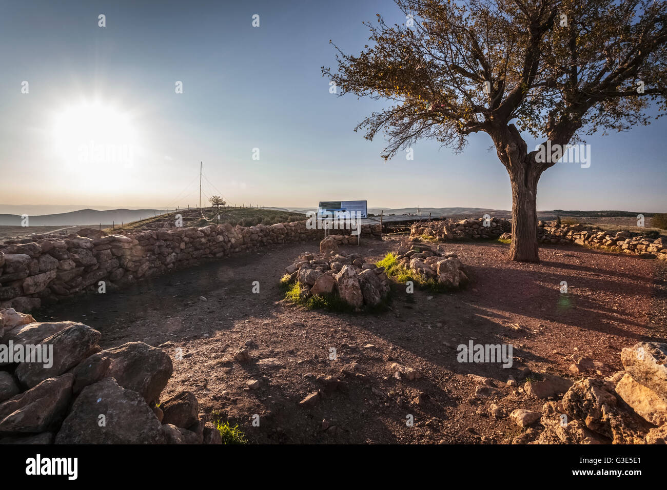 Site of ancient ruins of the oldest civilization; Gobekli Tepe, Turkey ...