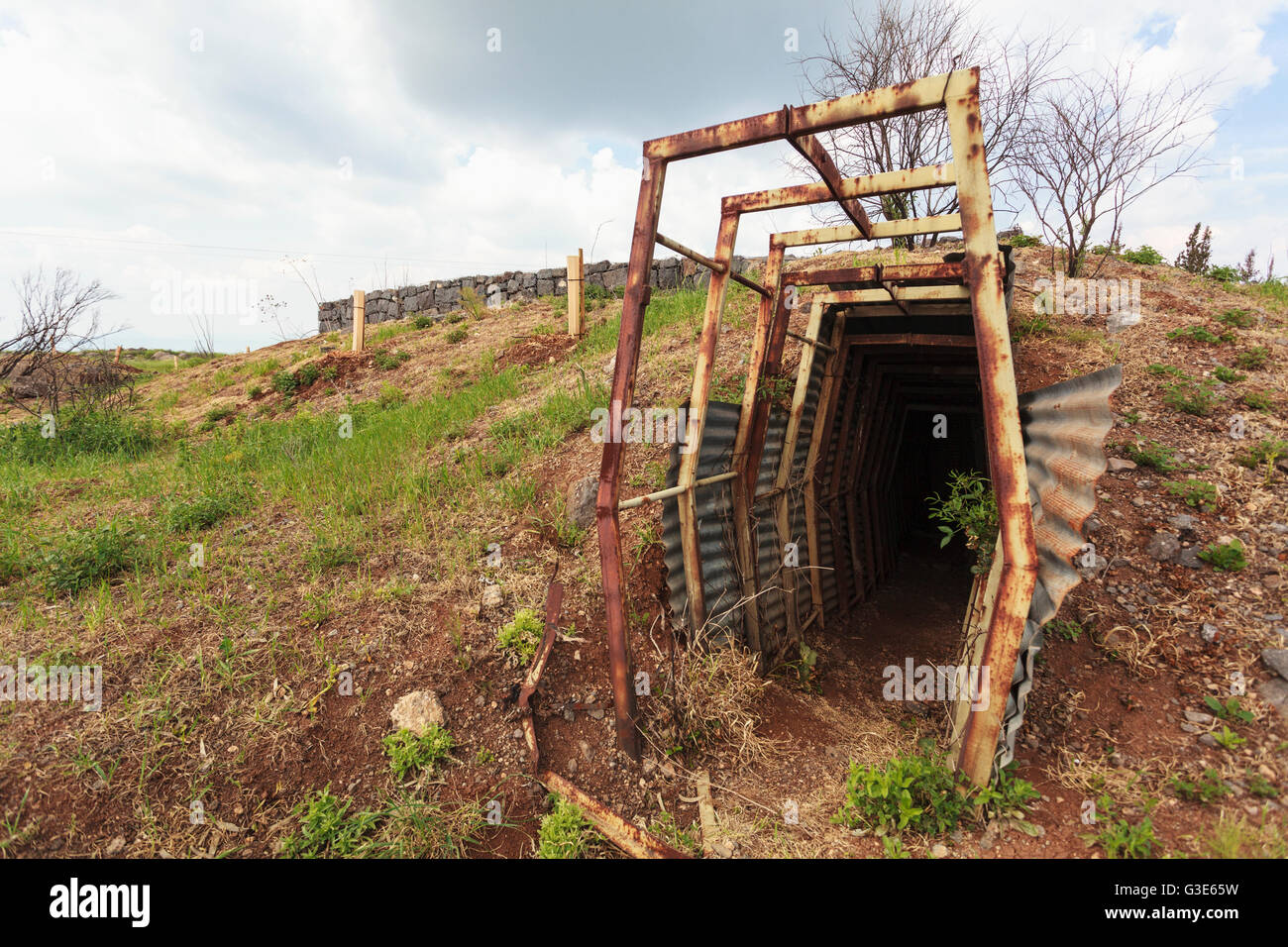 Old Syrian army bunker; Golan Heights, Israel Stock Photo - Alamy