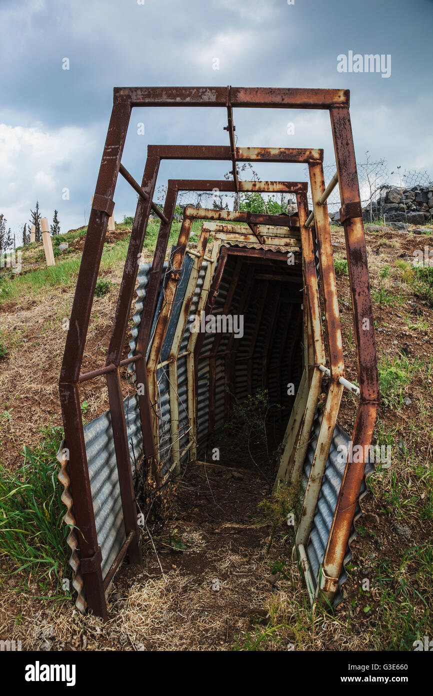 Old Syrian army bunker; Golan Heights, Israel Stock Photo - Alamy
