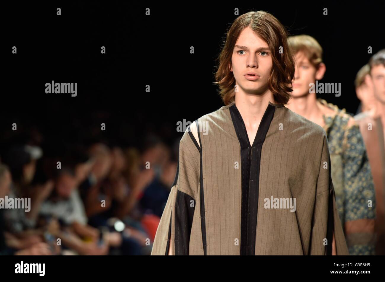 Models on the catwalk during the Craig Green London Collections Men ...