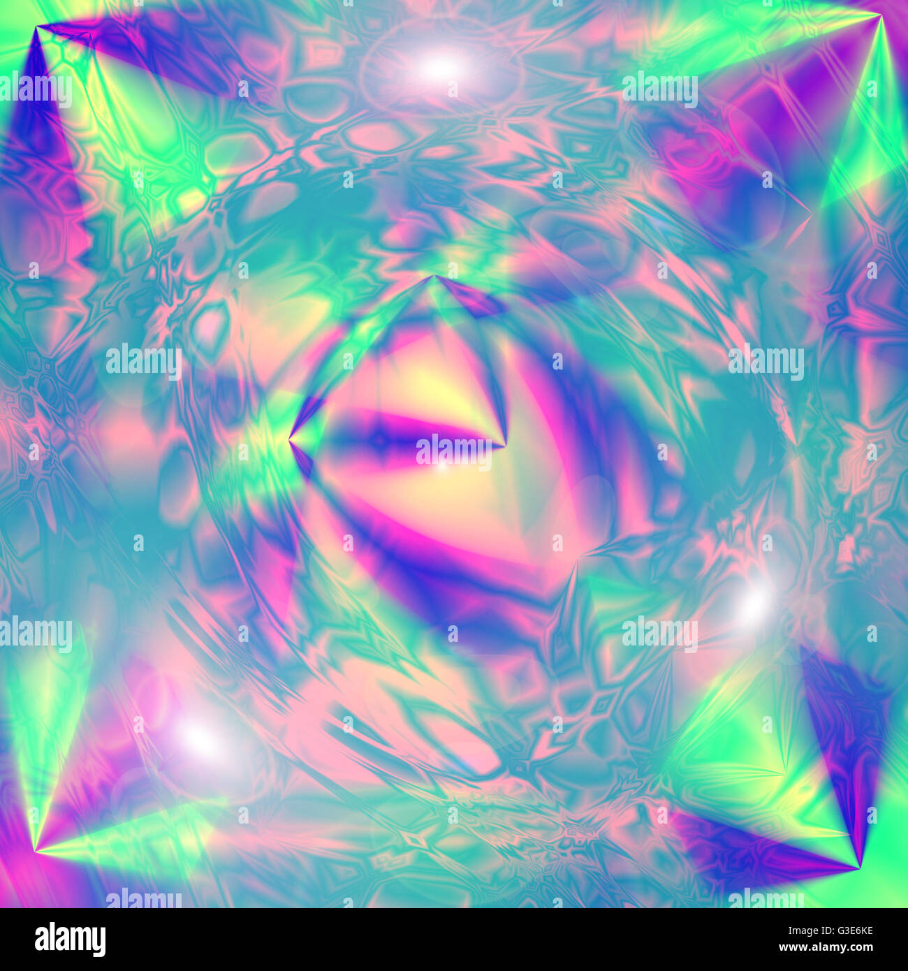 Abstract coloring background of the neon cyan gradient with pinch and ...