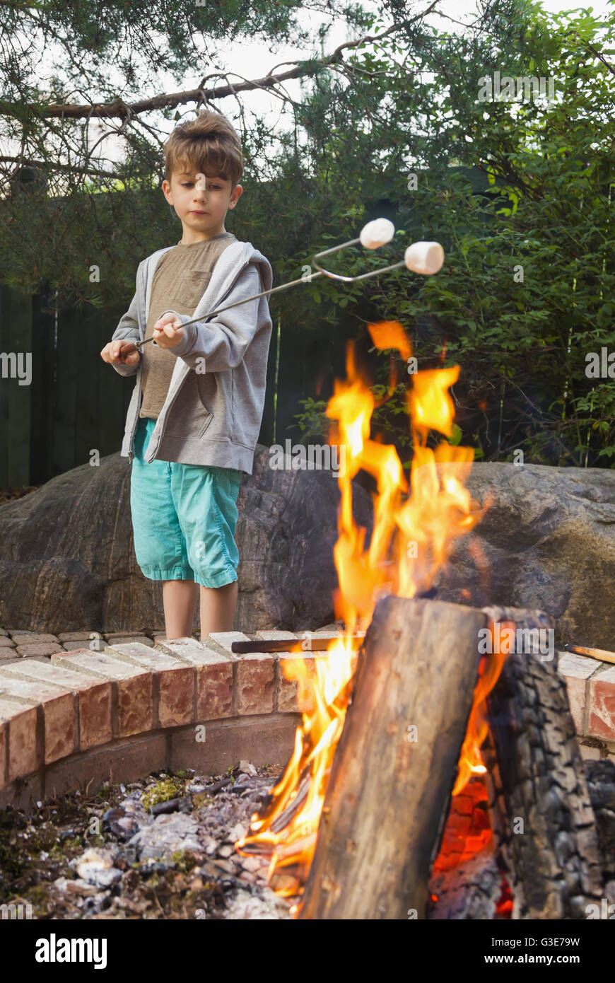 Kids Roasting Marshmallows