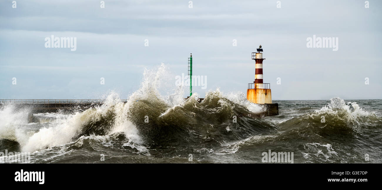 Lighthouse Amble Northumberland England High Resolution Stock ...