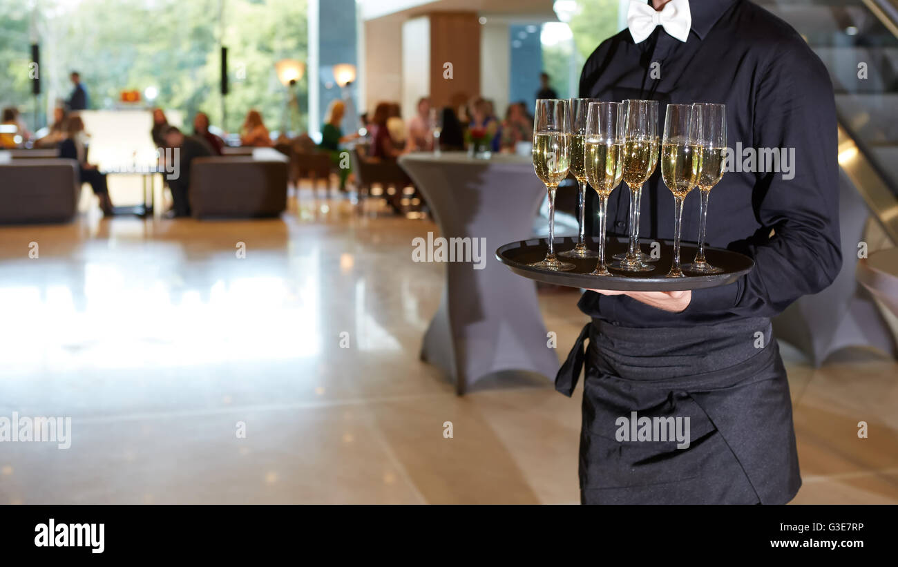 Champagne server hi-res stock photography and images - Alamy