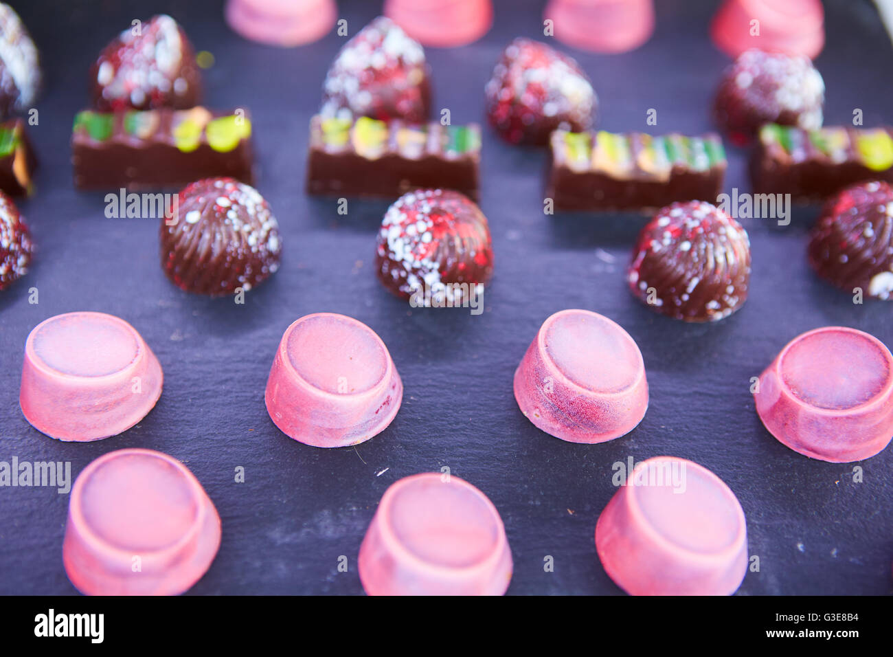 Small chocolate candy Stock Photo - Alamy