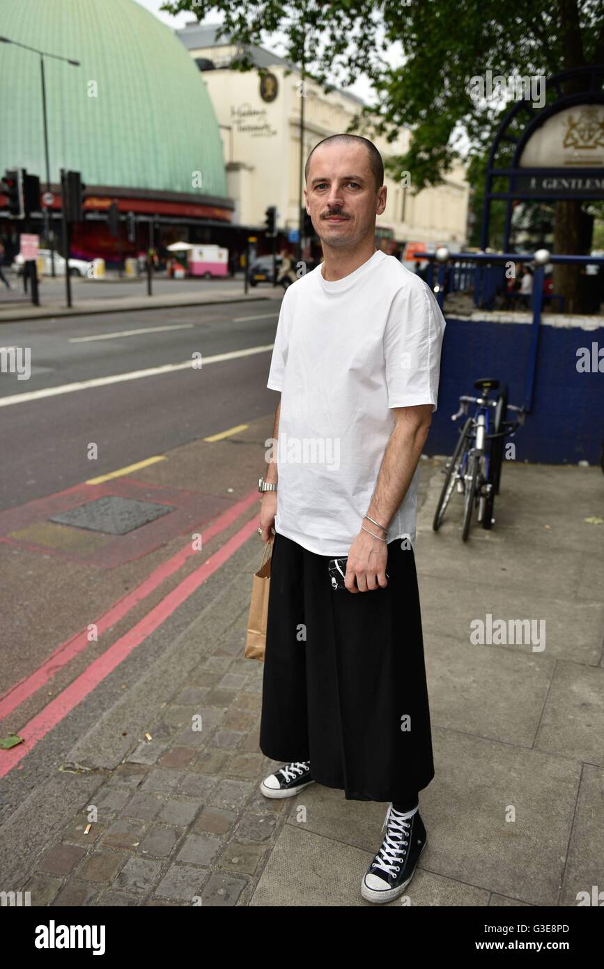 Eric from Paris prior to the Astrid Andersen, London Collections Men ...