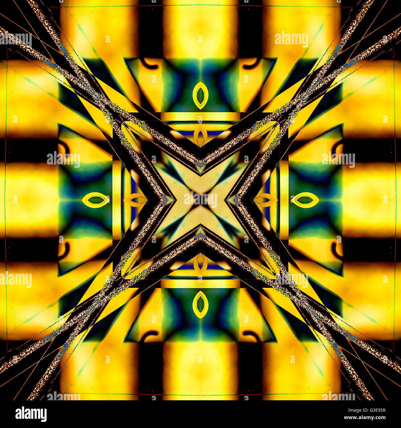 Abstract geometric and symmetric colorful background Stock Photo - Alamy