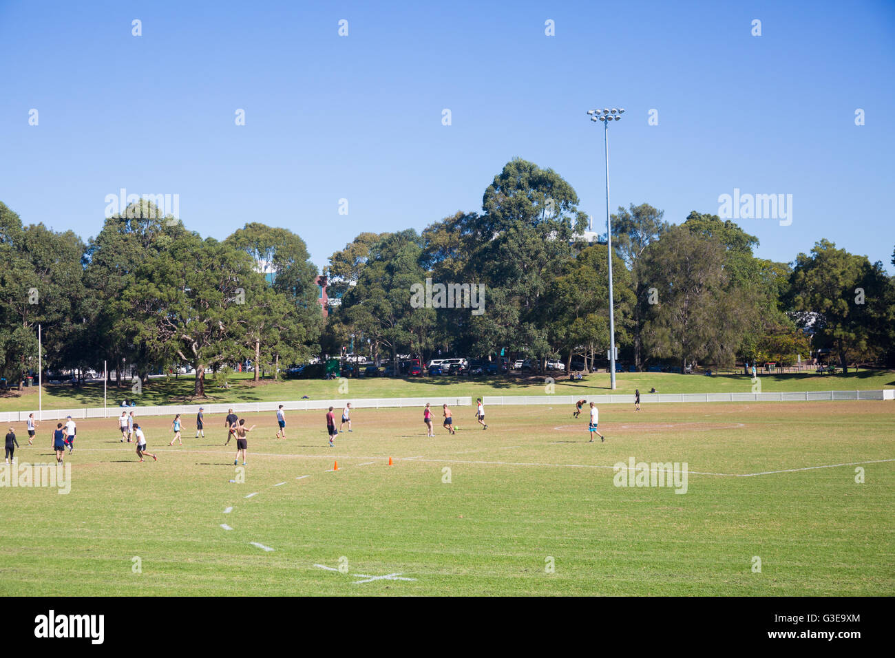 Gore Hill sports field oval in St Leonards,Sydney,Australia Stock Photo ...
