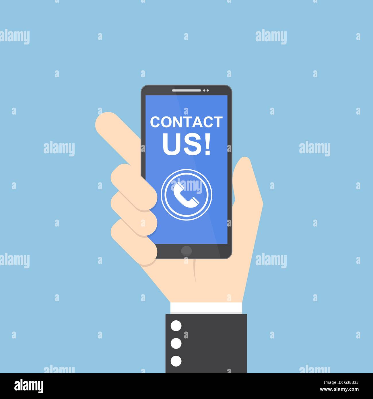 Contact us background Stock Vector Images - Alamy