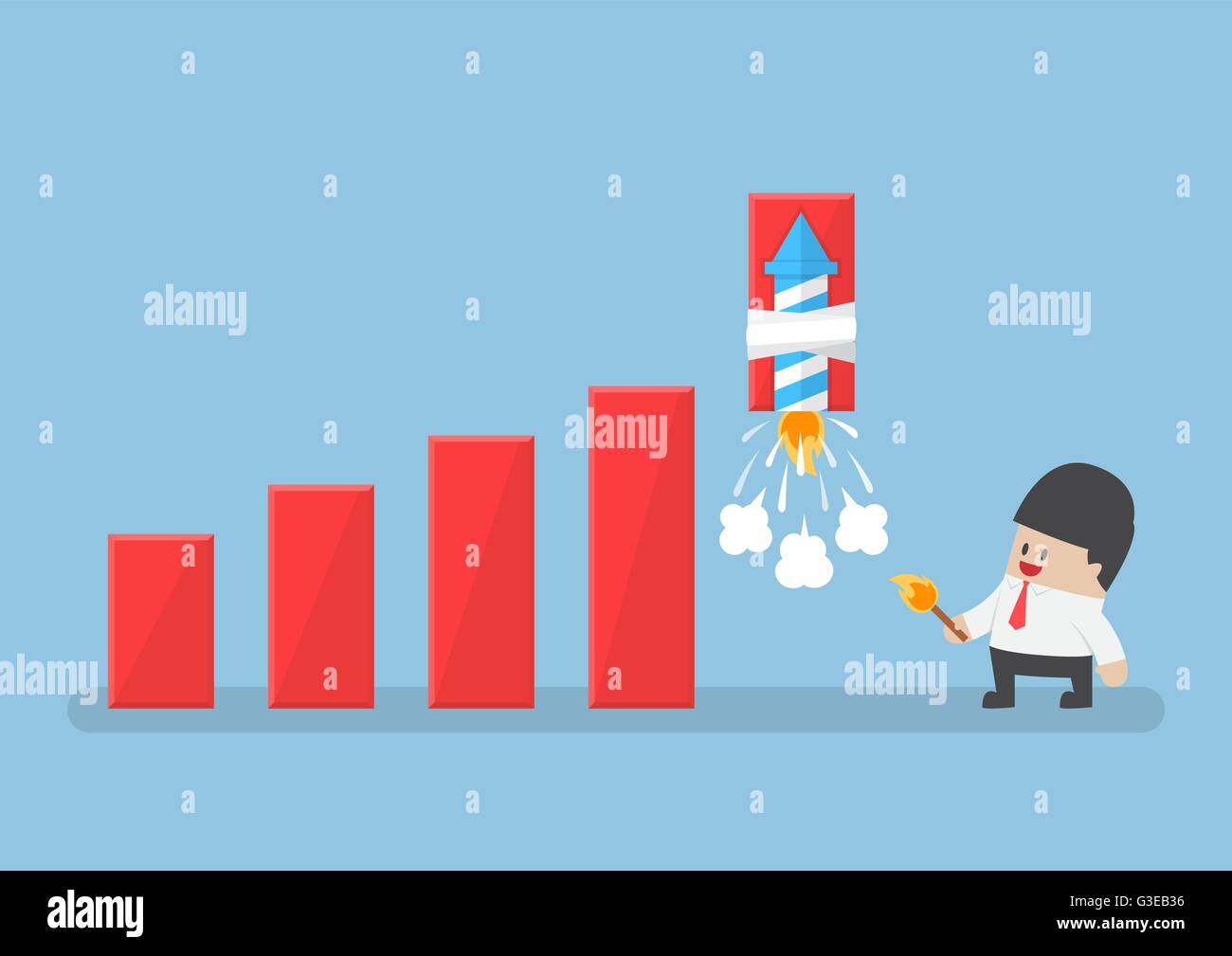 Skyrocket chart hi-res stock photography and images - Alamy