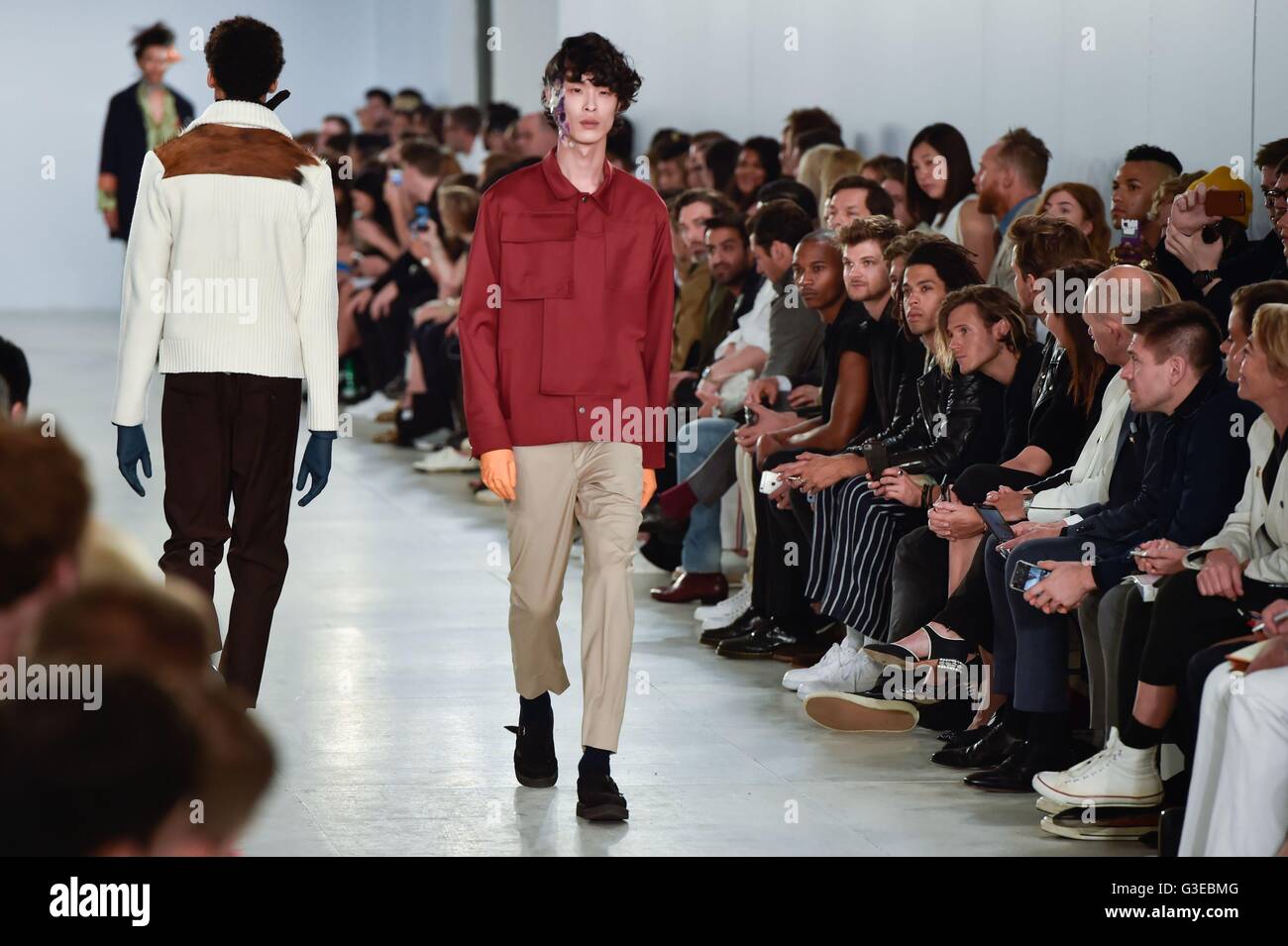 Models on the catwalk during the Agi & Sam London Collections Men SS17 ...