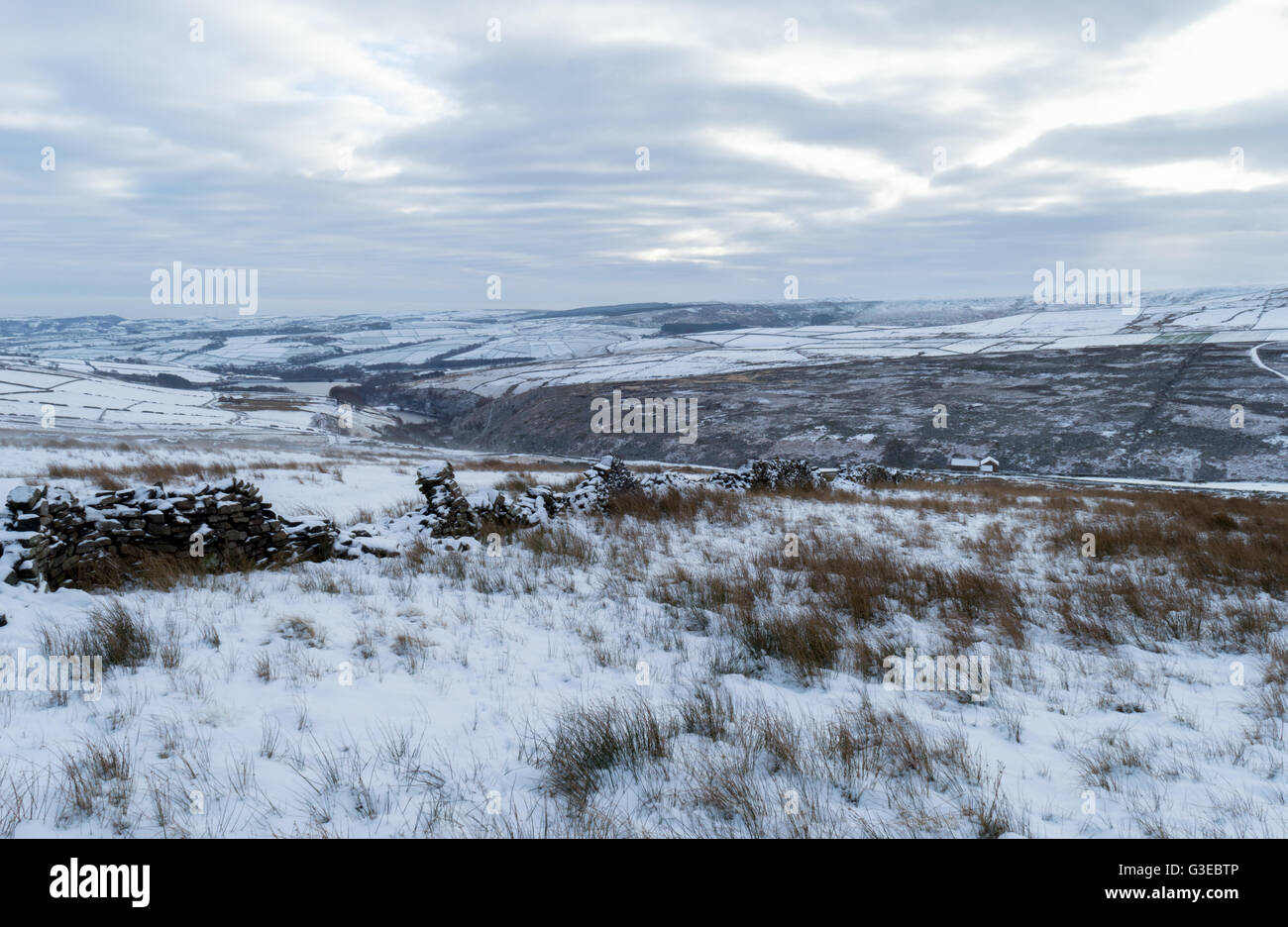 Snow swept Hills Stock Photo - Alamy