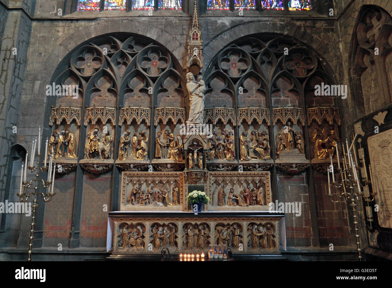 The Bethlehem gate (screen) inside the Collégiale Notre-Dame et Saint ...