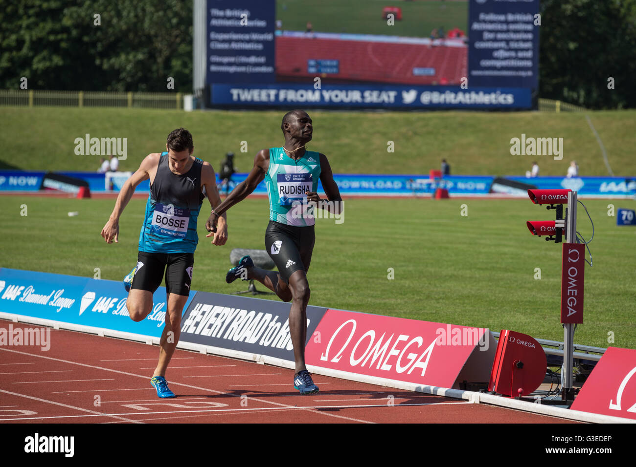 Diamond League Birmingham UK. 5th June 2016. Kenyan athlete David ...