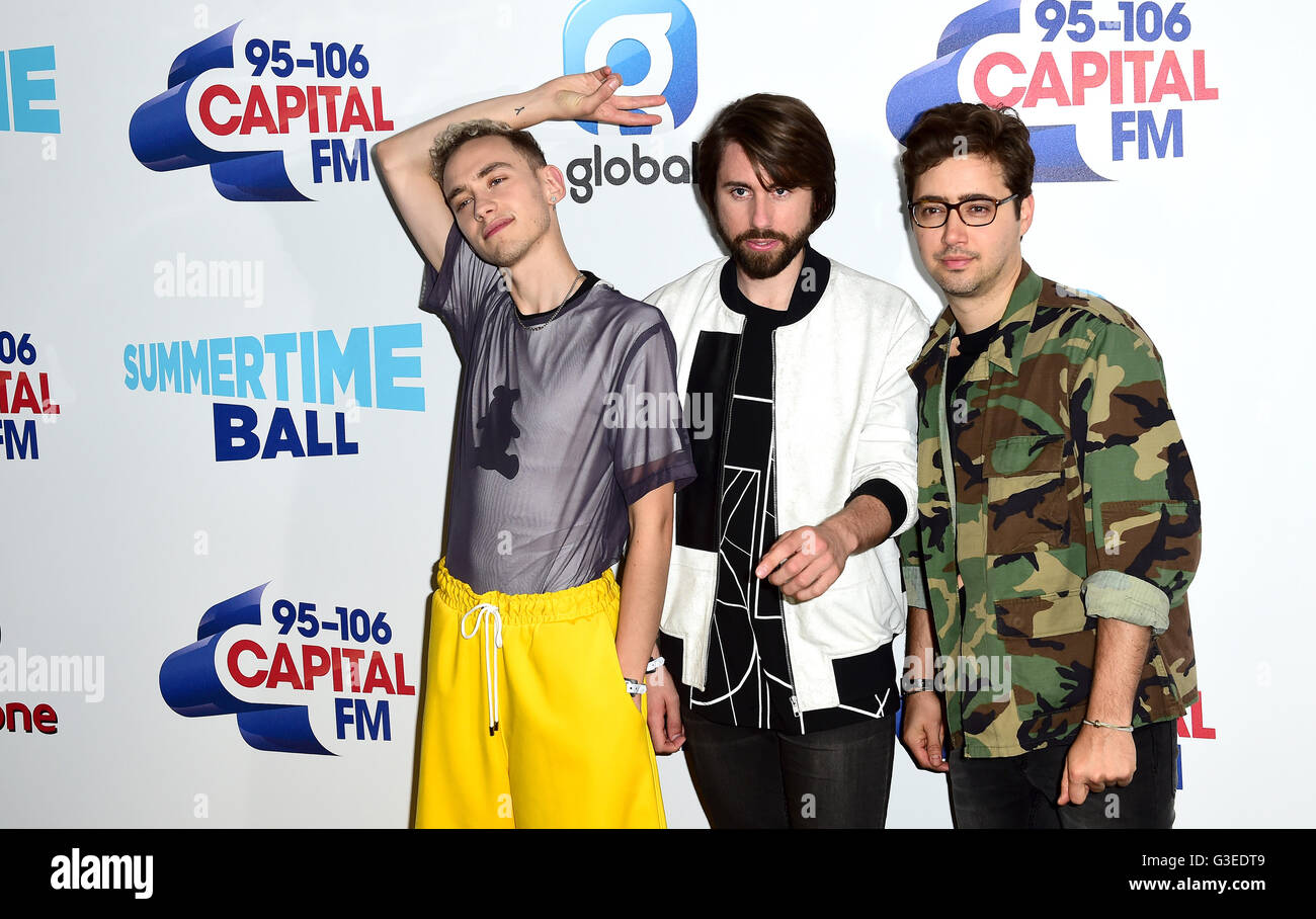 (left to right) Olly Alexander, Mikey Goldsworthy and Emre Turkmen of ...