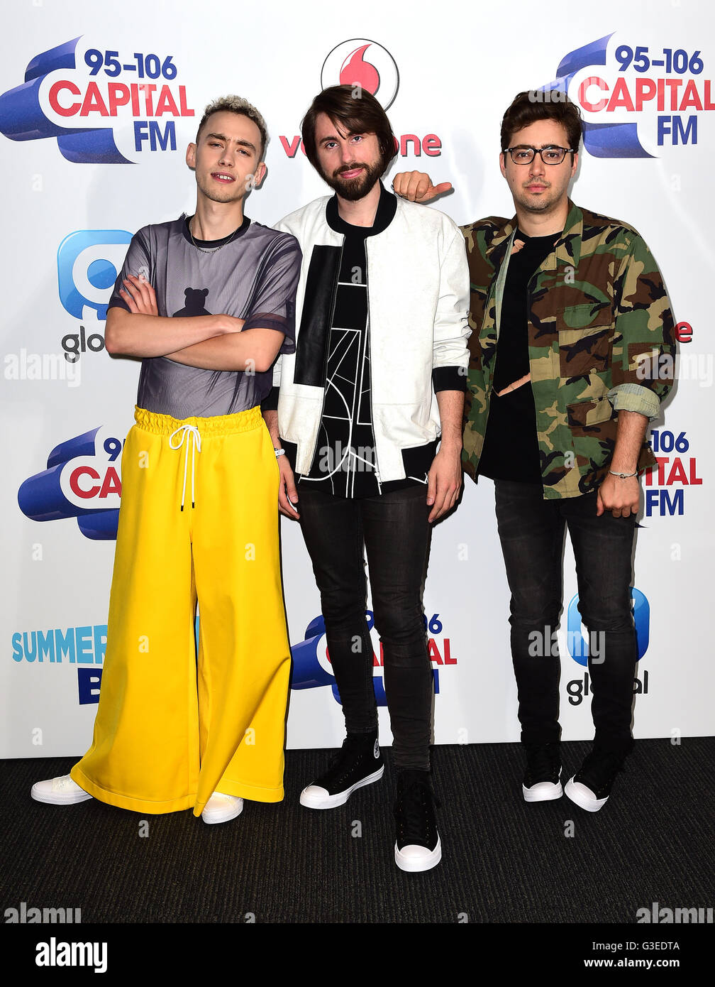 (left to right) Olly Alexander, Mikey Goldsworthy and Emre Turkmen of ...