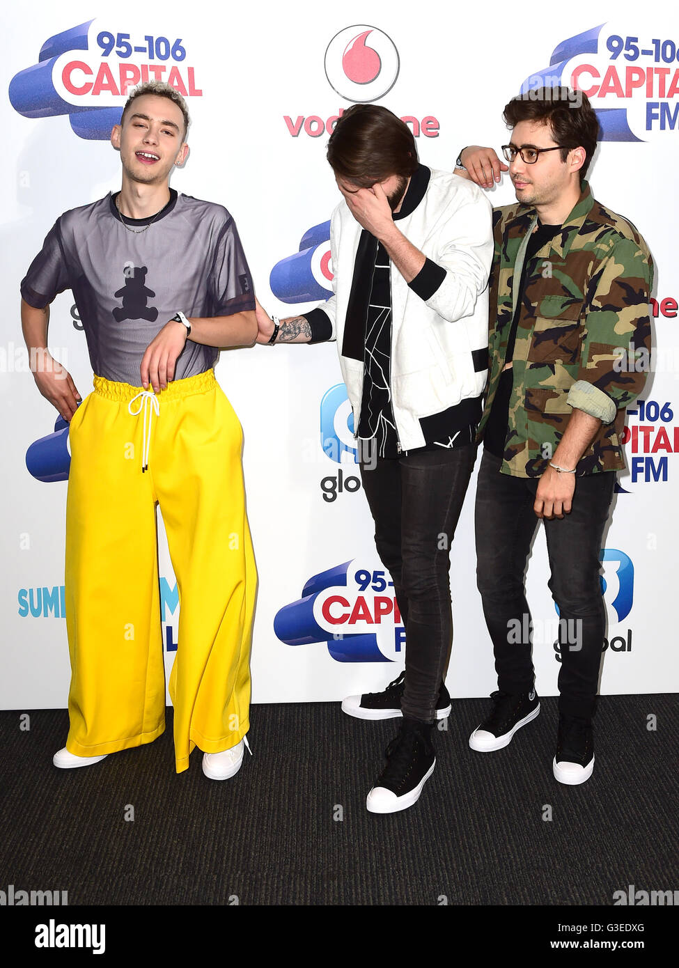 (left to right) Olly Alexander, Mikey Goldsworthy and Emre Turkmen of ...