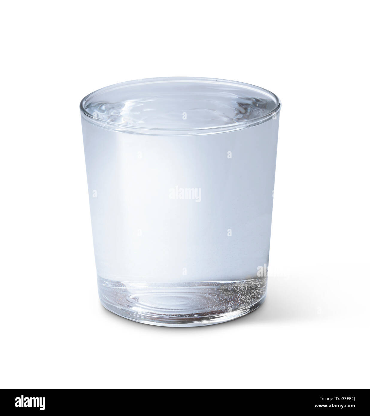 Glass of water isolated on white Stock Photo - Alamy