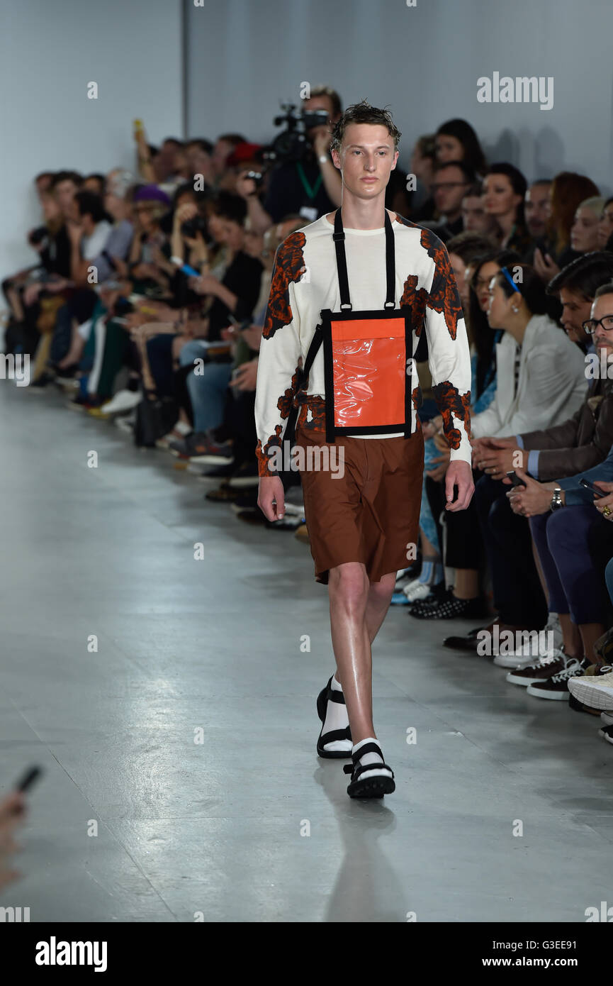 Models on the catwalk during the Lou Dalton Collections Men SS17 show ...