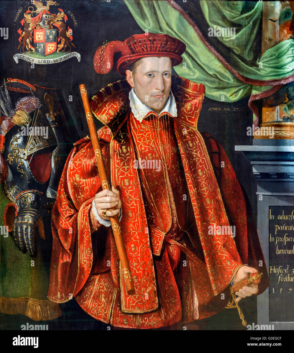 George Seton, 5th Lord Seton (c.1531 - 1585), aged 27. Lord Seton was a ... George Seton, 5th Lord Seton (c.1531 - 1585), aged 27. Lord Seton was a ...