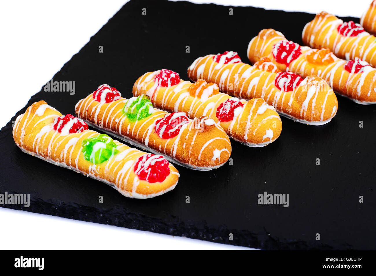 Delicious Sweet Cookies with Jujube Stock Photo - Alamy
