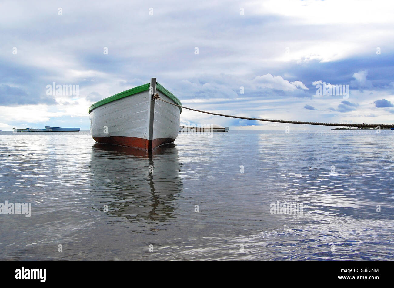 Reflection of fishing boat hi-res stock photography and images - Alamy