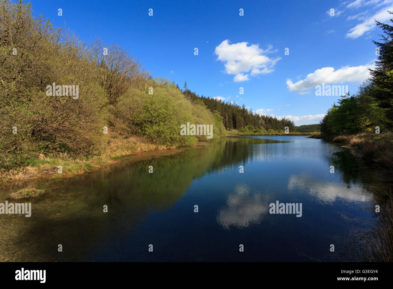 Old Reservoir for the disused Hendre Ddu slate quarry, Gartheiniog ...