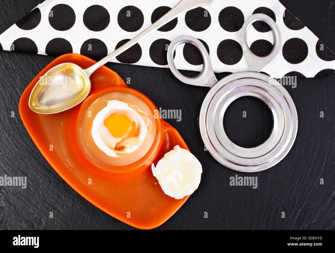 Boiled Egg Cooked Stock Photo - Alamy