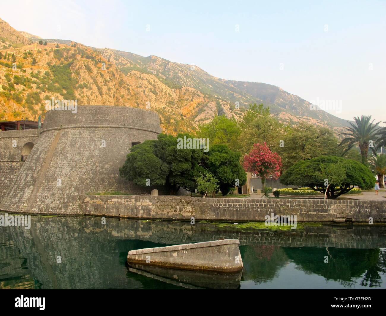 Fort and canal at Kotor, Montenegro Stock Photo - Alamy