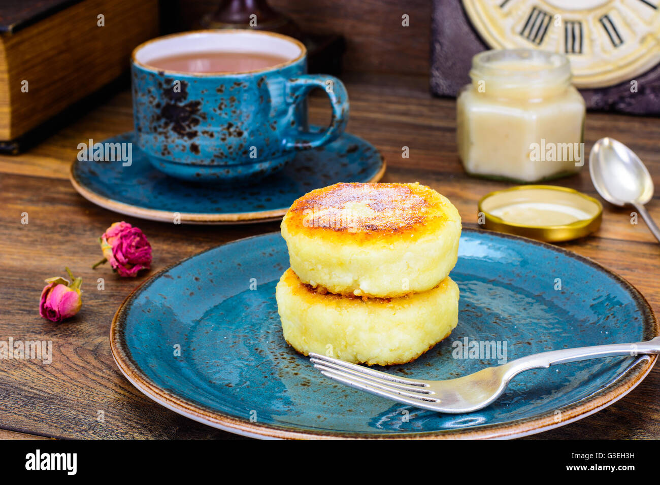 Sweet Cheese Fritters Stock Photo - Alamy