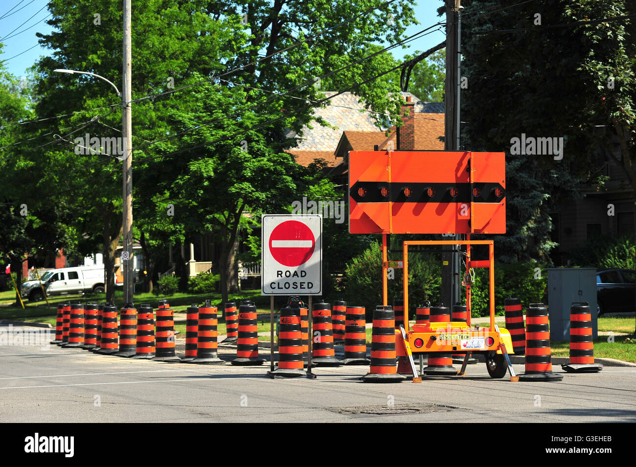 Canadian traffic cones hi-res stock photography and images - Alamy