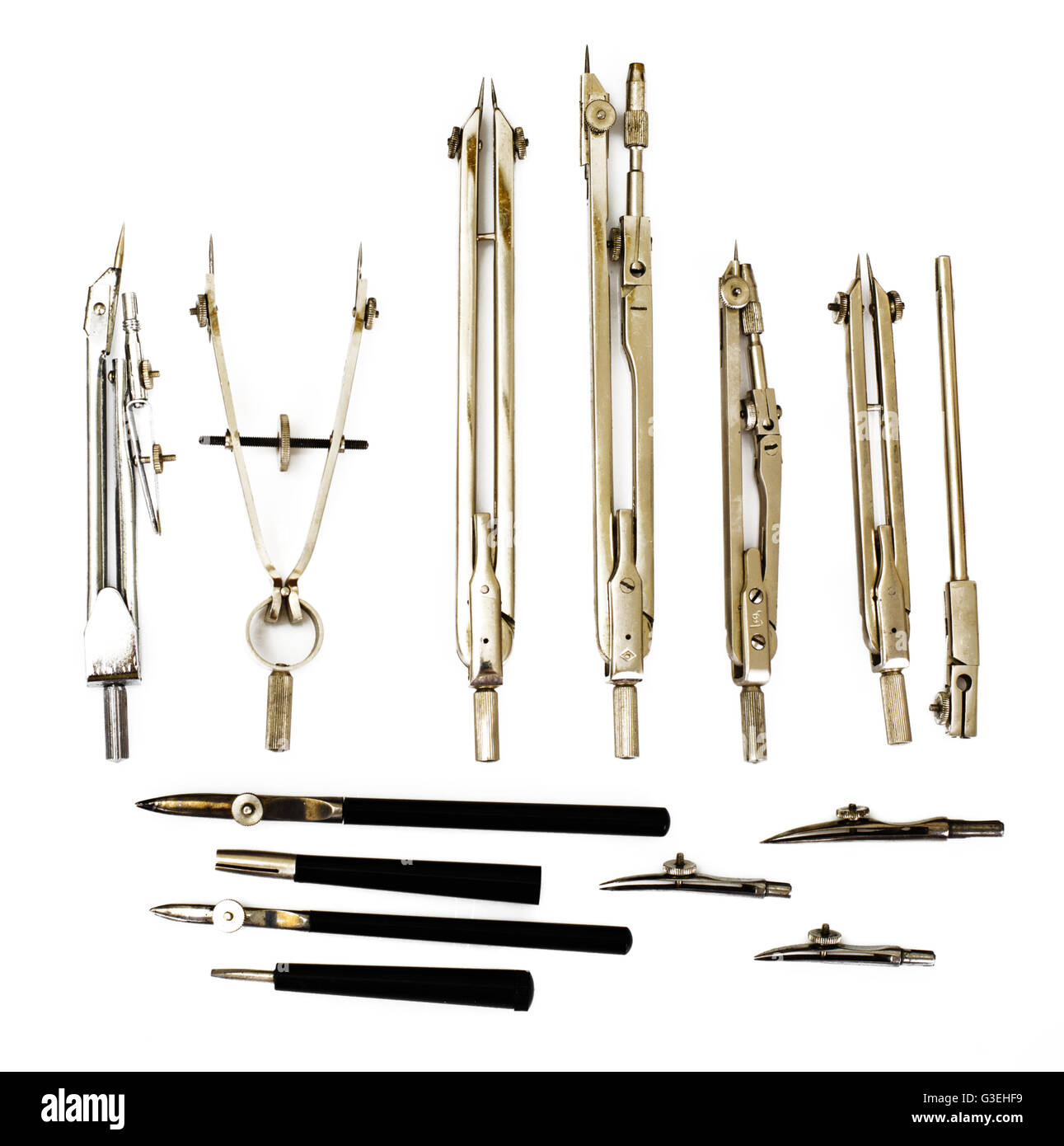 Drafting Instruments Cut Out Stock Images & Pictures - Alamy